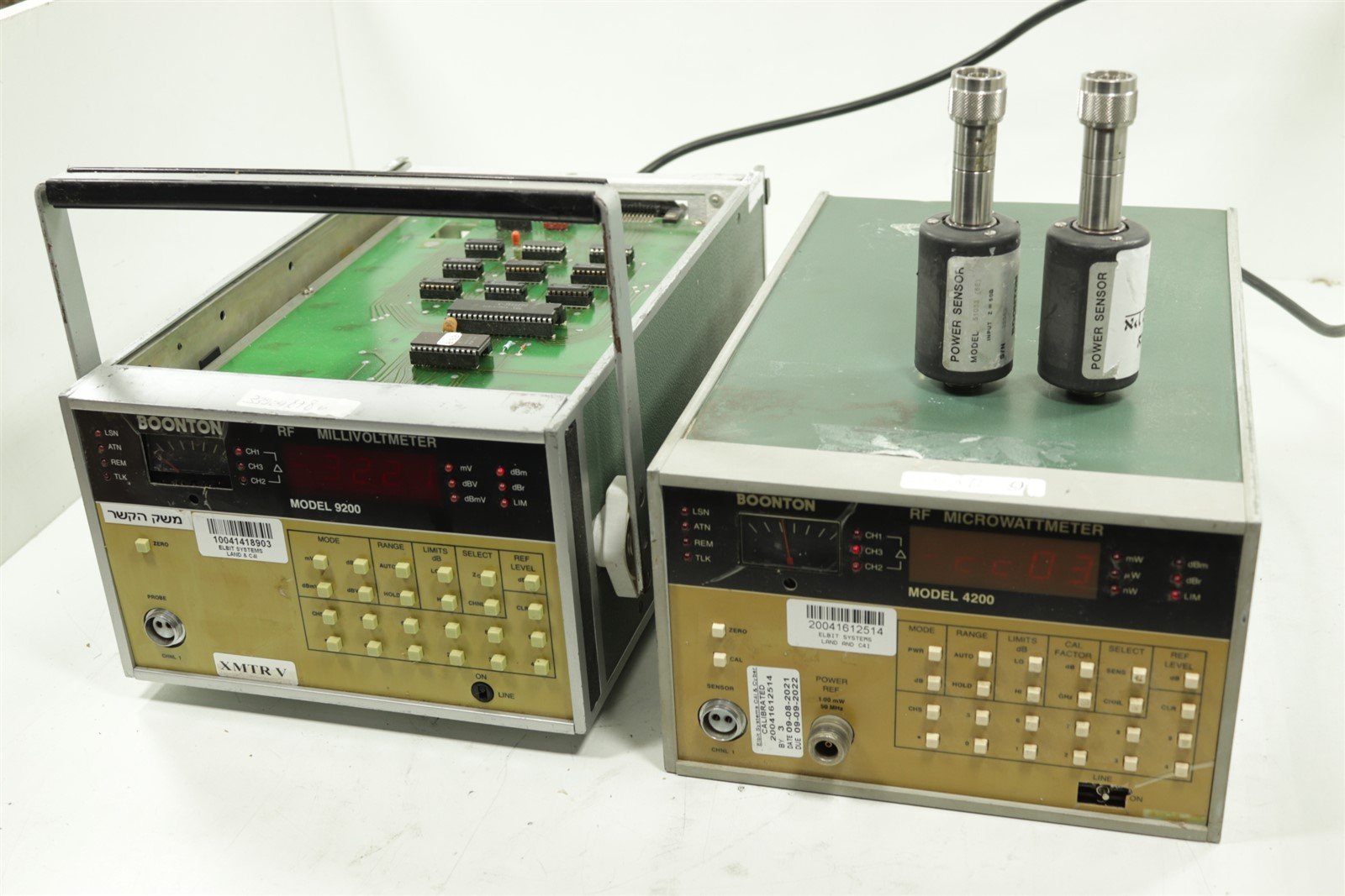 Boonton 4200 RF Microwattmeter + 9200 RF Millivoltmeter + 2 Power Mete ...