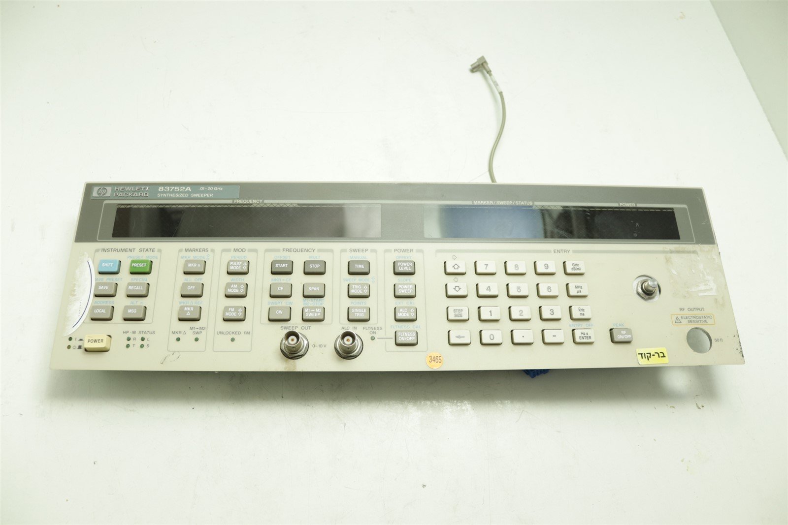 HP 83752A Front Panel Synthesized Signal Sweeper – part2Go