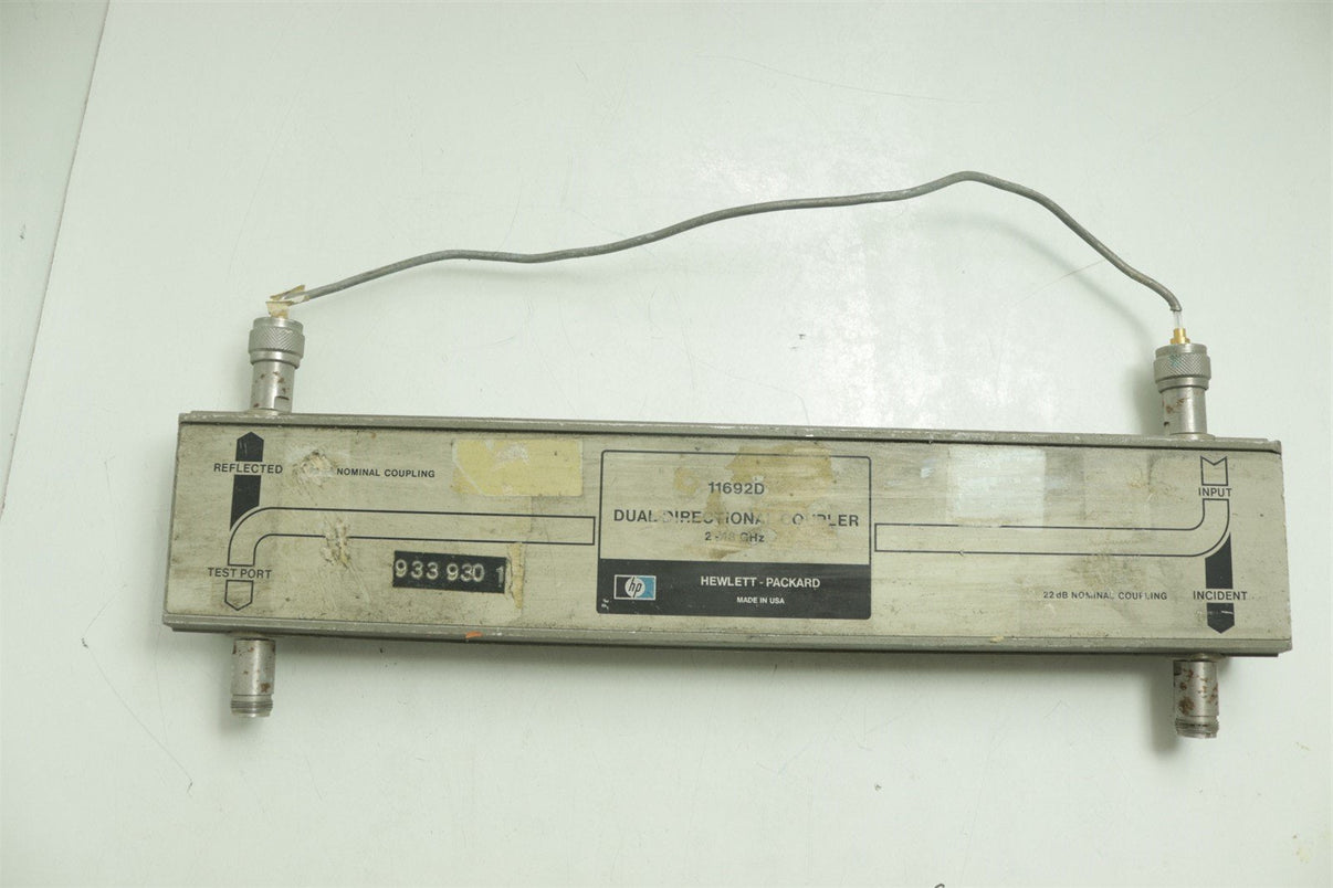 Agilent Hewlett - Packard HP Dual Directional Coupler 2-18 Ghz 11692d ...