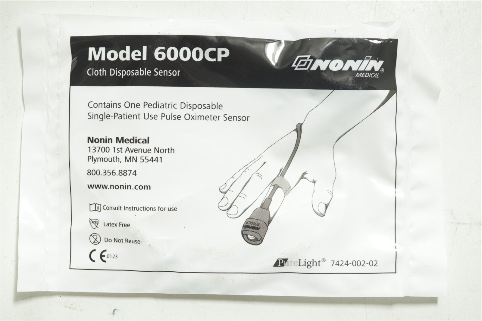 x5 Nonin 6000CP Padiatric Disposable Single Use Sensor – part2Go