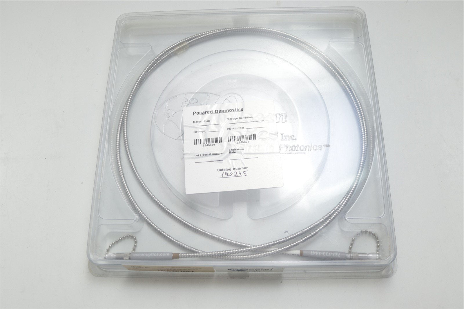 Ocean Optics Fiber Optic Cable Stainless-Steel 2m QP600-2-XSR For Spec ...