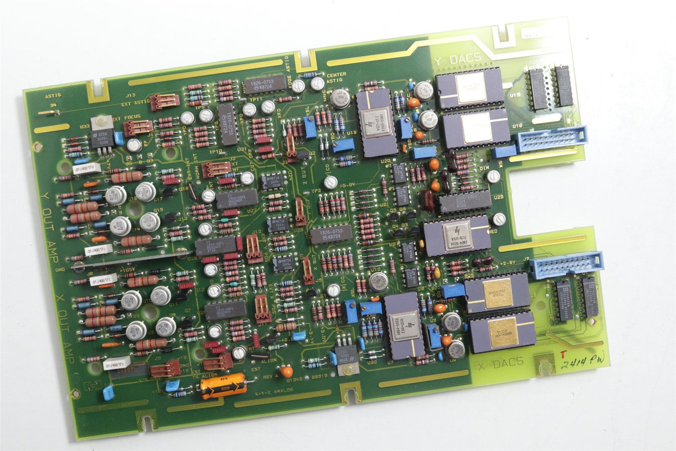 HP 8753A Network Analyzer 300KHz-3GHz 01349-66515 RevA X-Y-Z Analog Bo ...